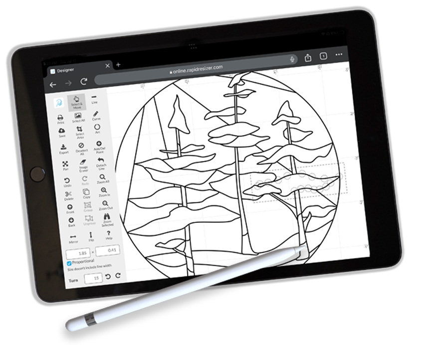 Rapid Resizer: Print Full-Size Arts & Crafts Patterns