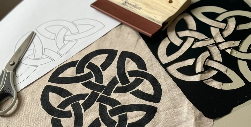 Shield Celtic Knot Screen Print - News
