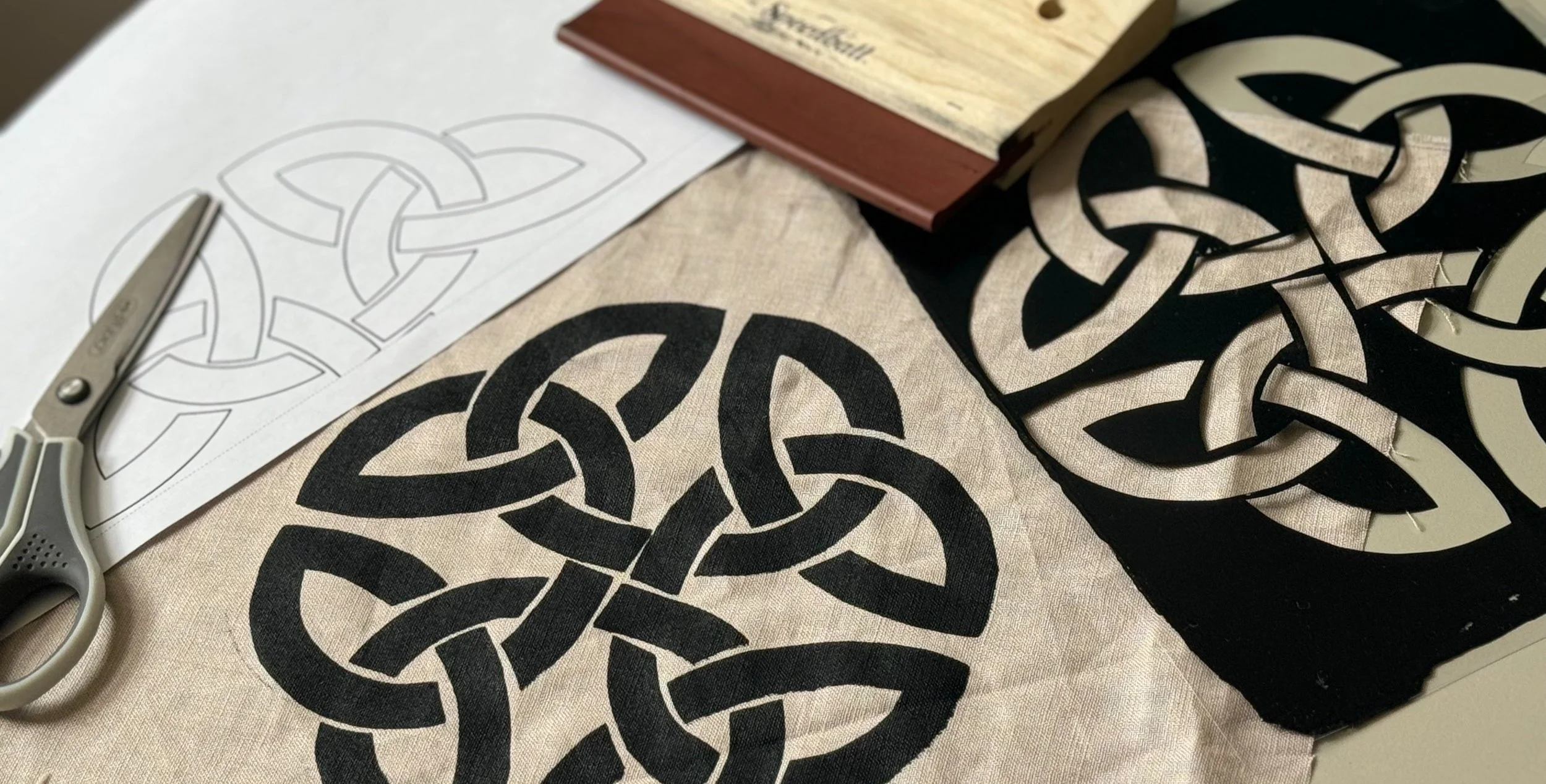 Shield Celtic Knot Screen Print - News