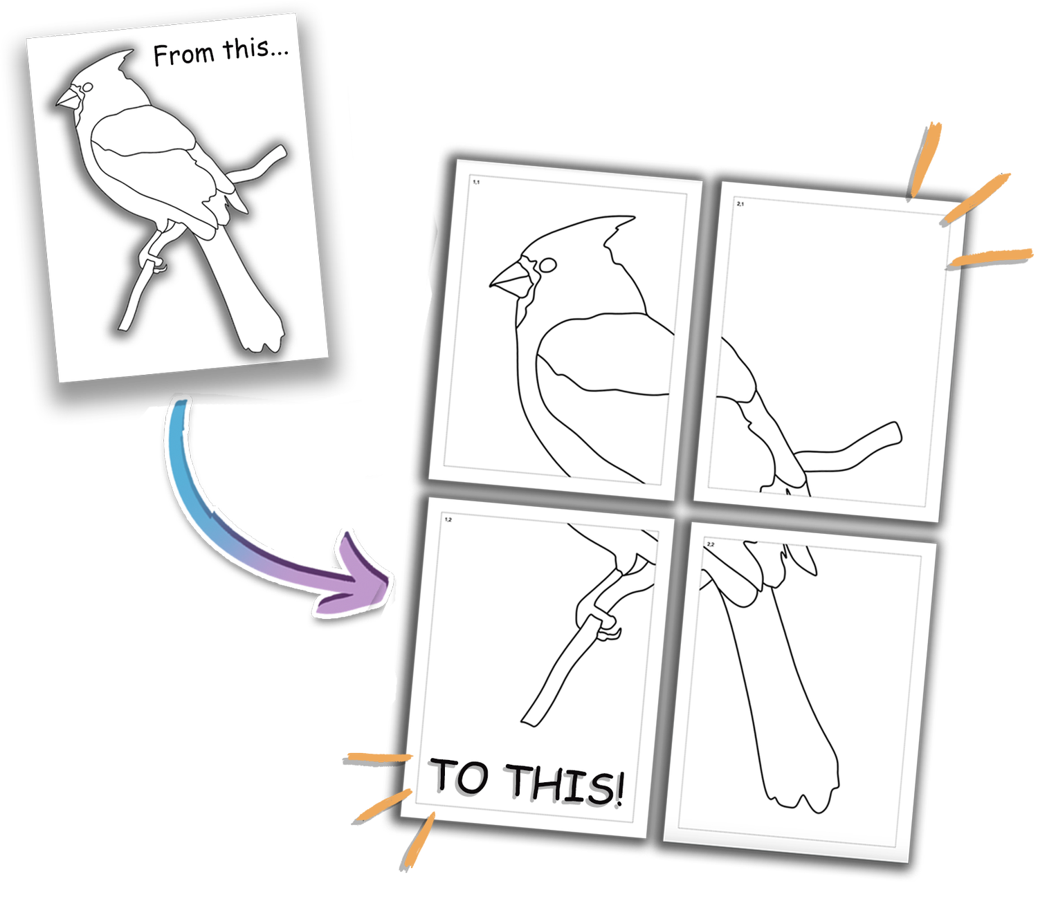 Rapid Resizer: Print Full-Size Arts & Crafts Patterns