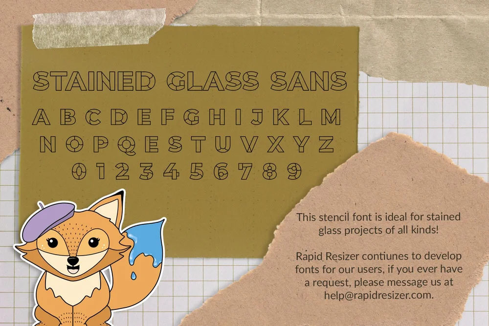 New Free Exclusive Stained Glass Font - News