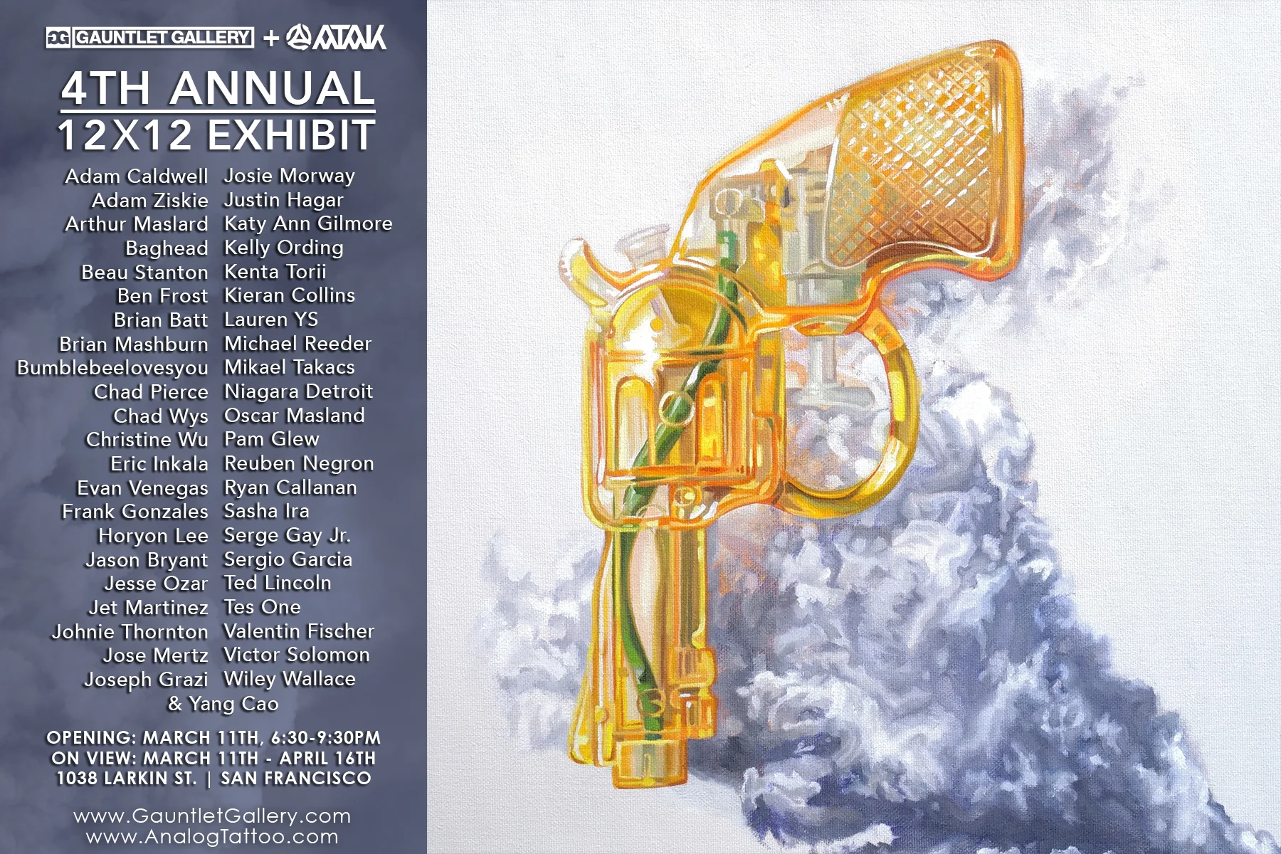 12x12 — ANALOG TATTOO ARTS KOLECTIV