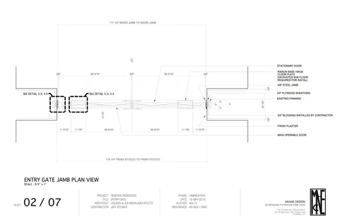 Gate Entry / Drawings — McNae Design