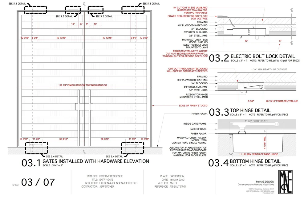 Gate Entry / Drawings — McNae Design