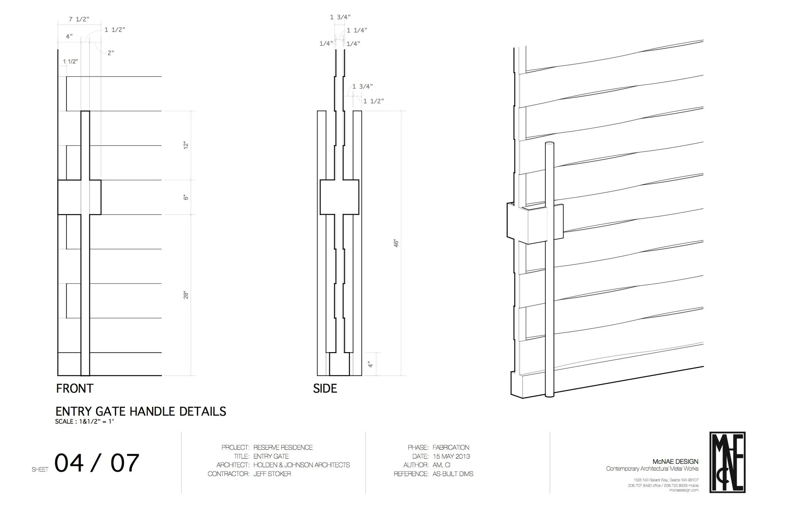 Gate Entry / Drawings — McNae Design