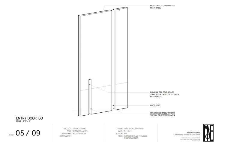 Entry Door / Drawings — McNae Design