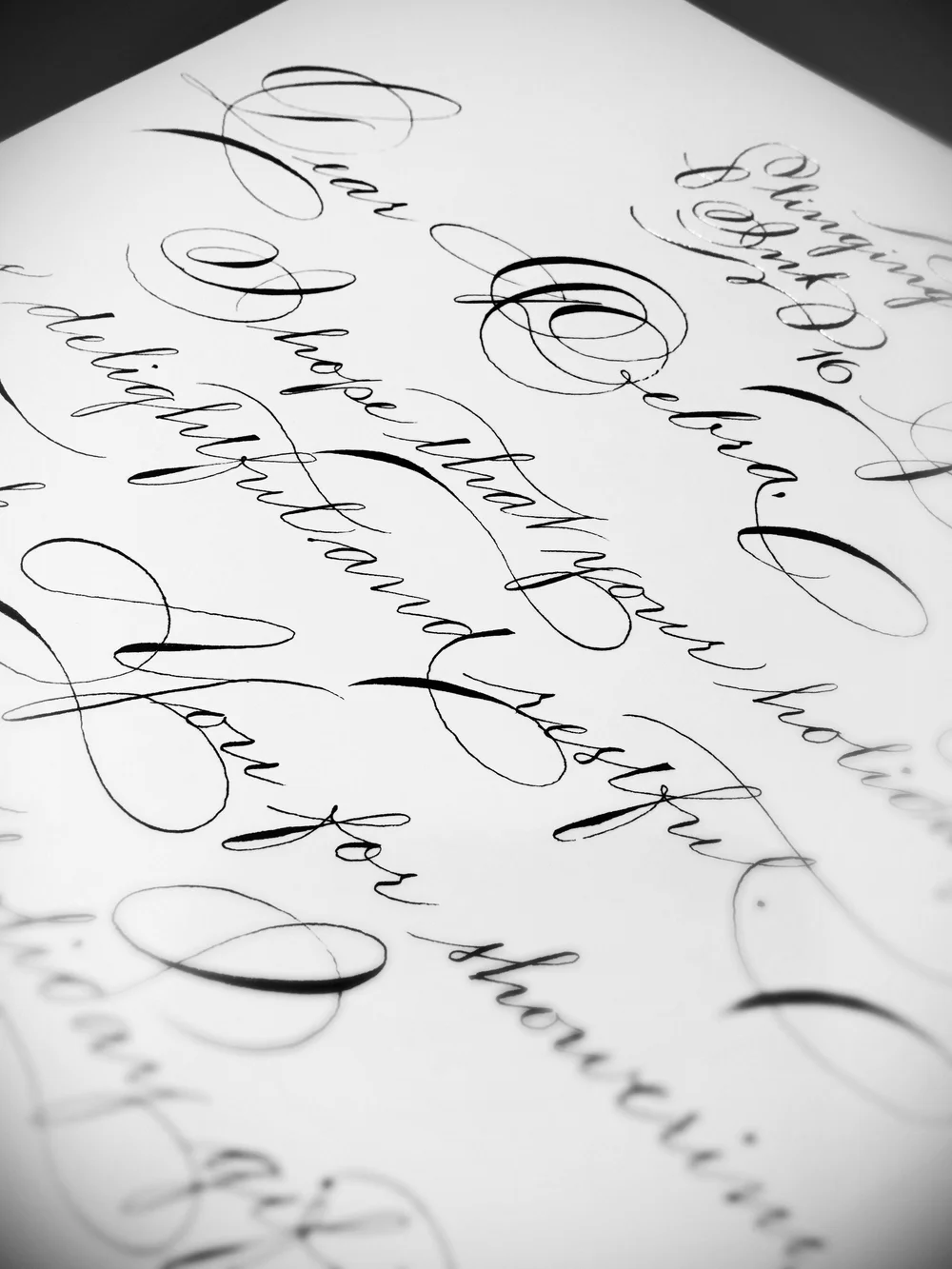 Writing is a Relationship - Houston Calligraphy | Slinging Ink