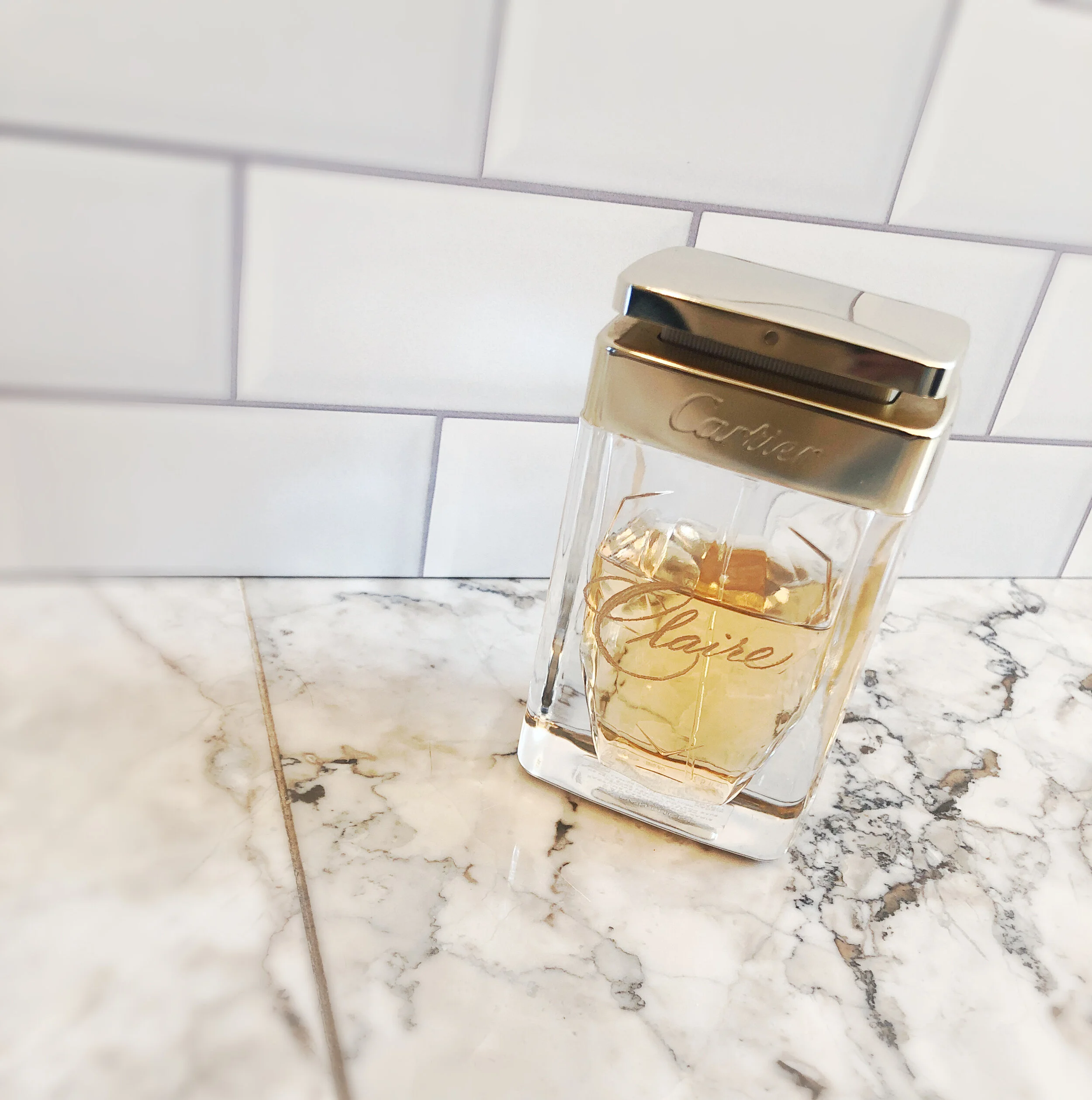 Cartier Fragrance Bottle Engraving - Houston Engraver | Slinging Ink
