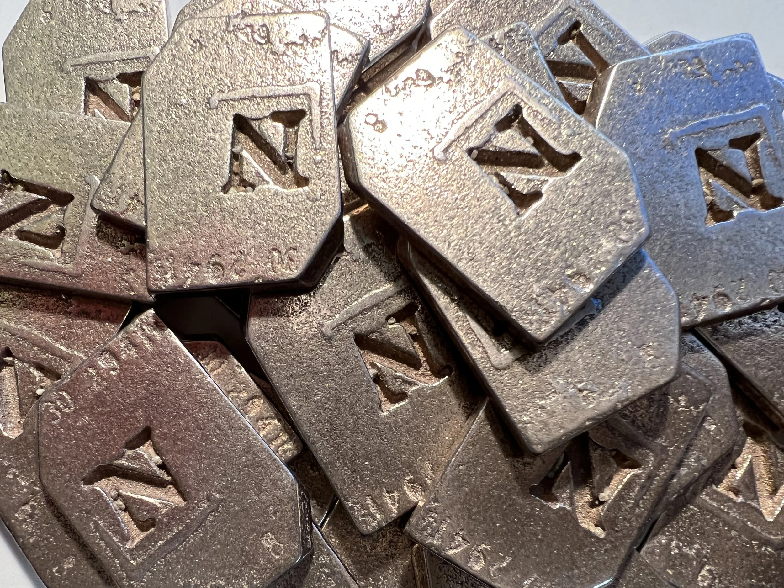 3D Metal Printed Monotype Electro Display Matrix