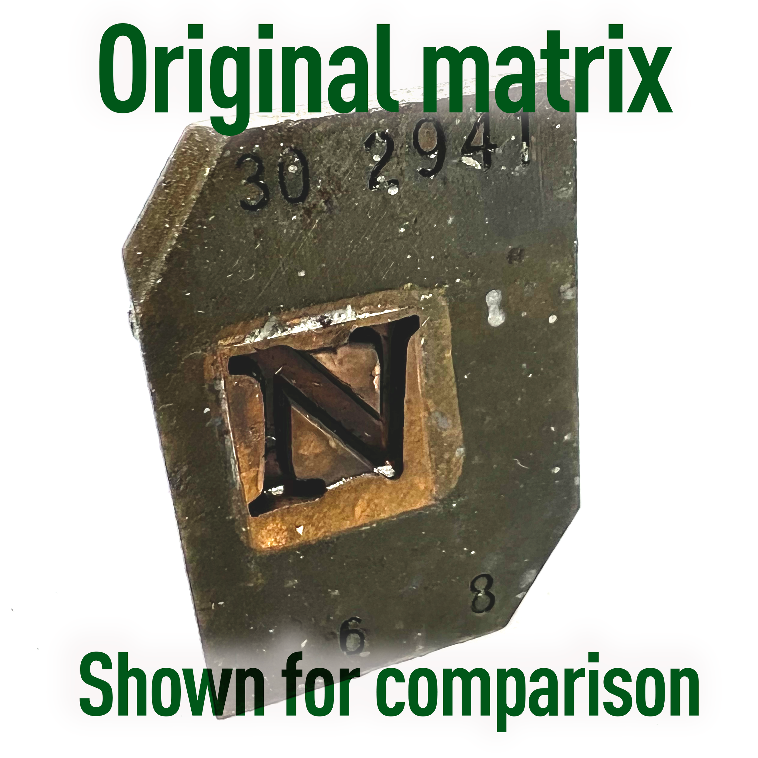 3D Metal Printed Monotype Electro Display Matrix