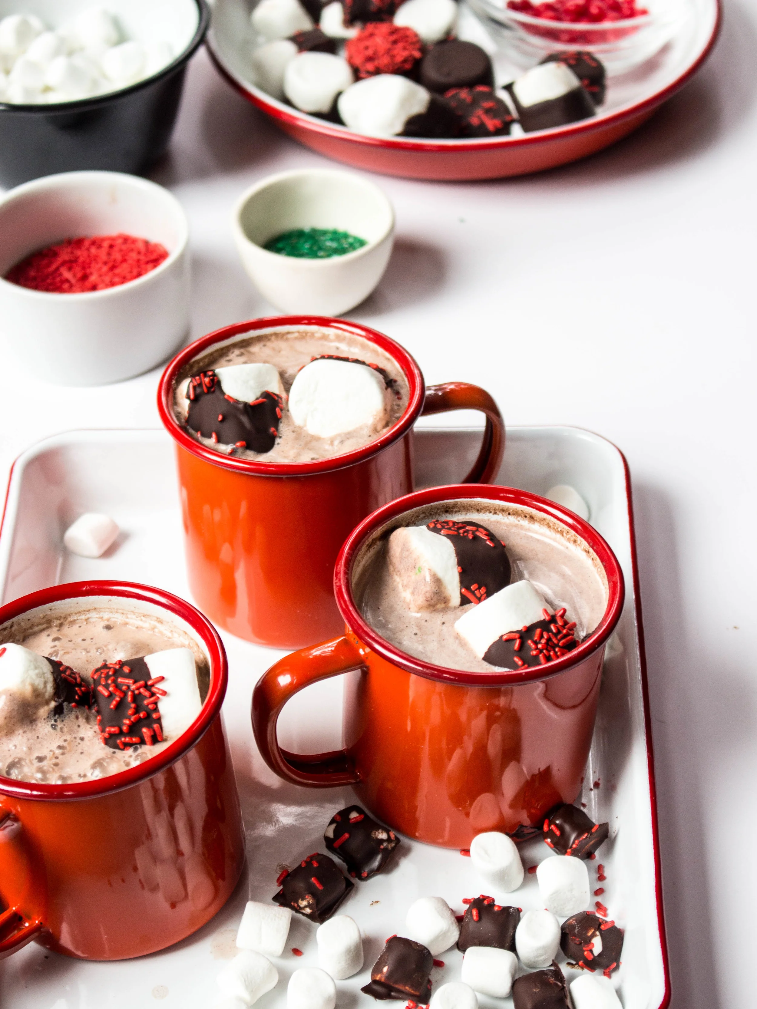 Hot Cocoa with Chocolate Dipped Marshmallows — Local Haven