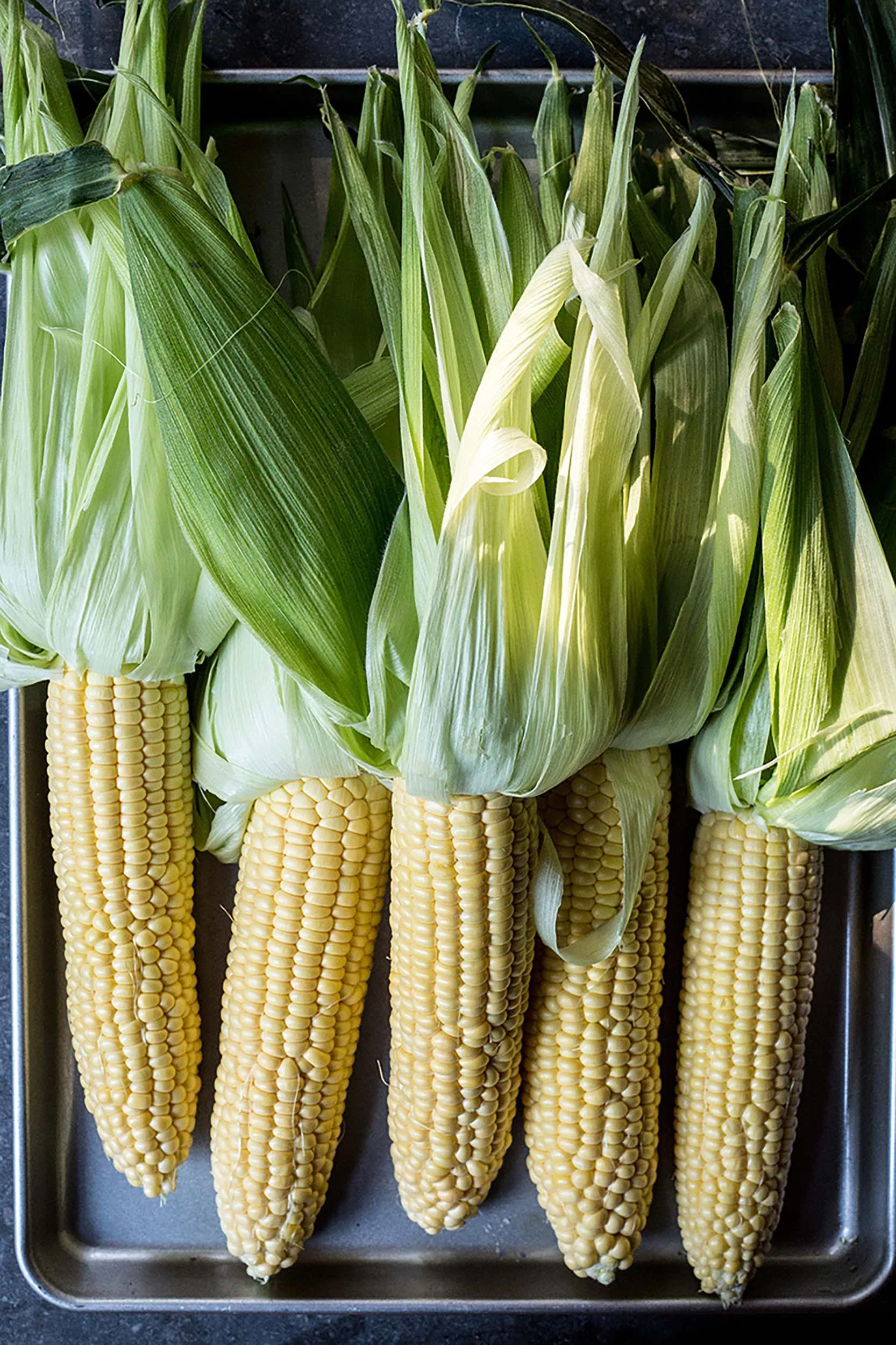 Elote with Organic Roasted Garlic Mayonnaise, Cotija, Jalapeños ...