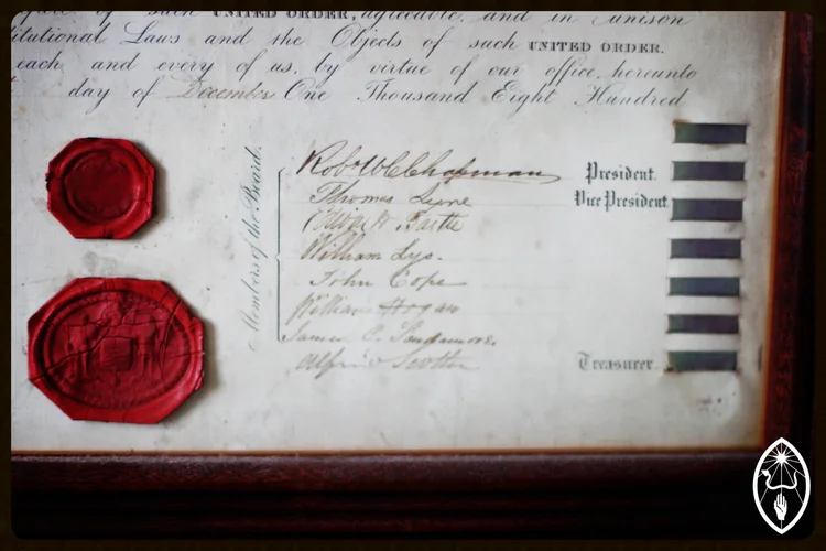 Ancient Order of Druids Charter — the world of ulysses black