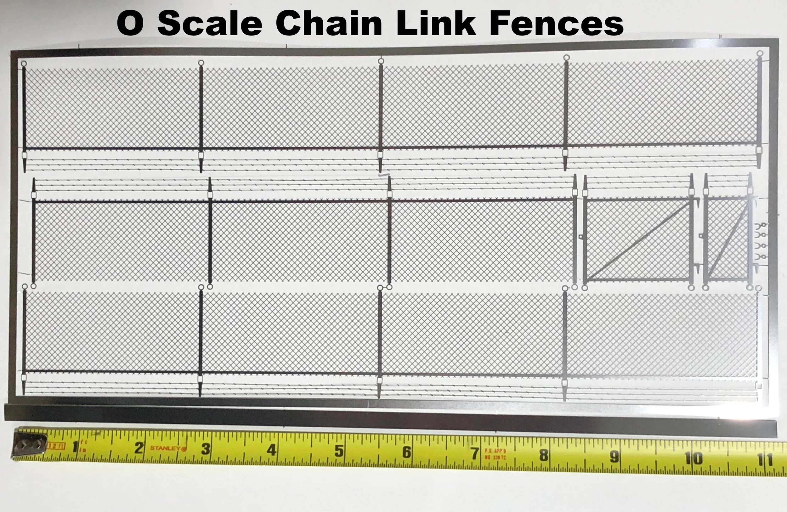 Chain Link Fence - O scale — Alkem Scale Models