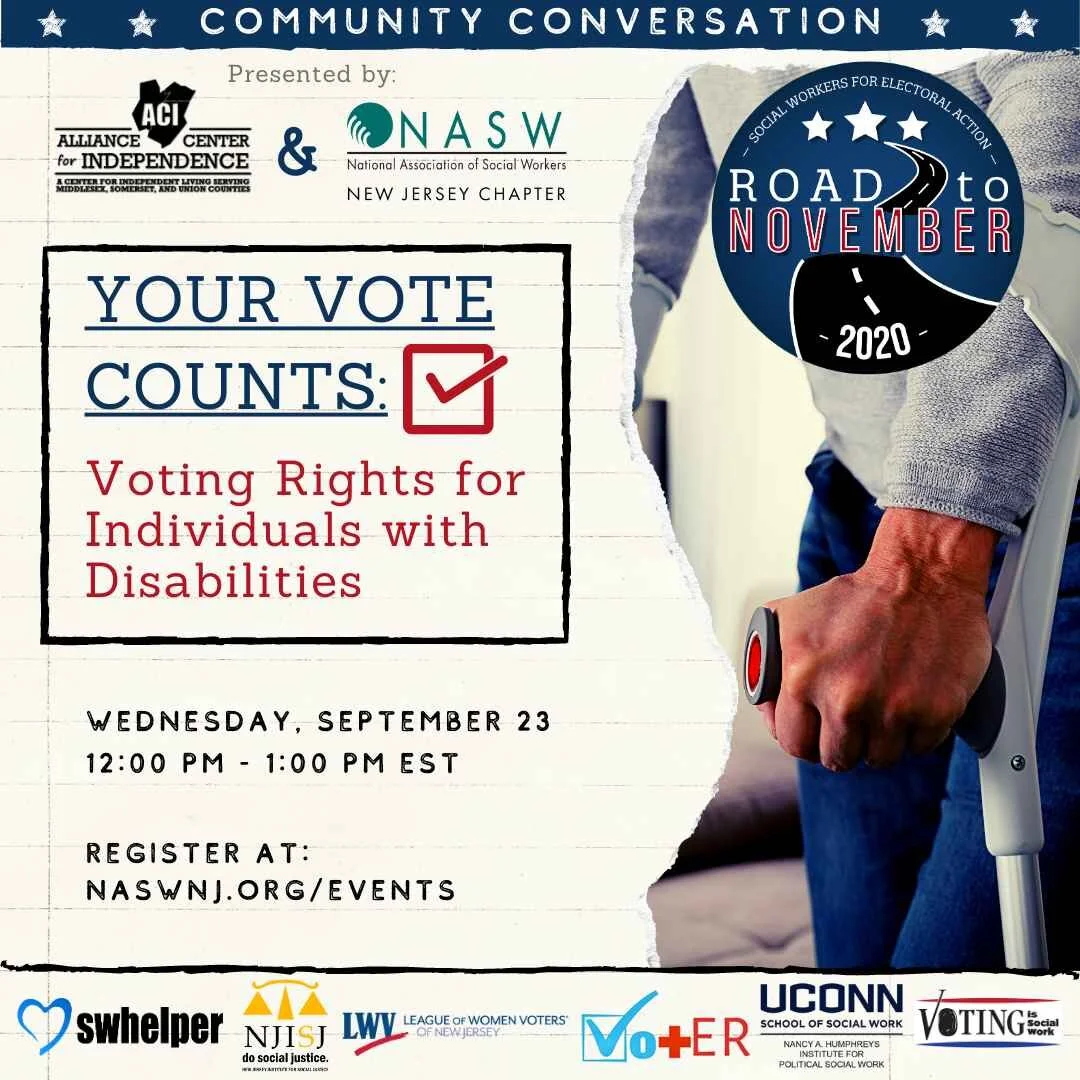 Your Vote Counts Webinar - Alliance Center for Independence