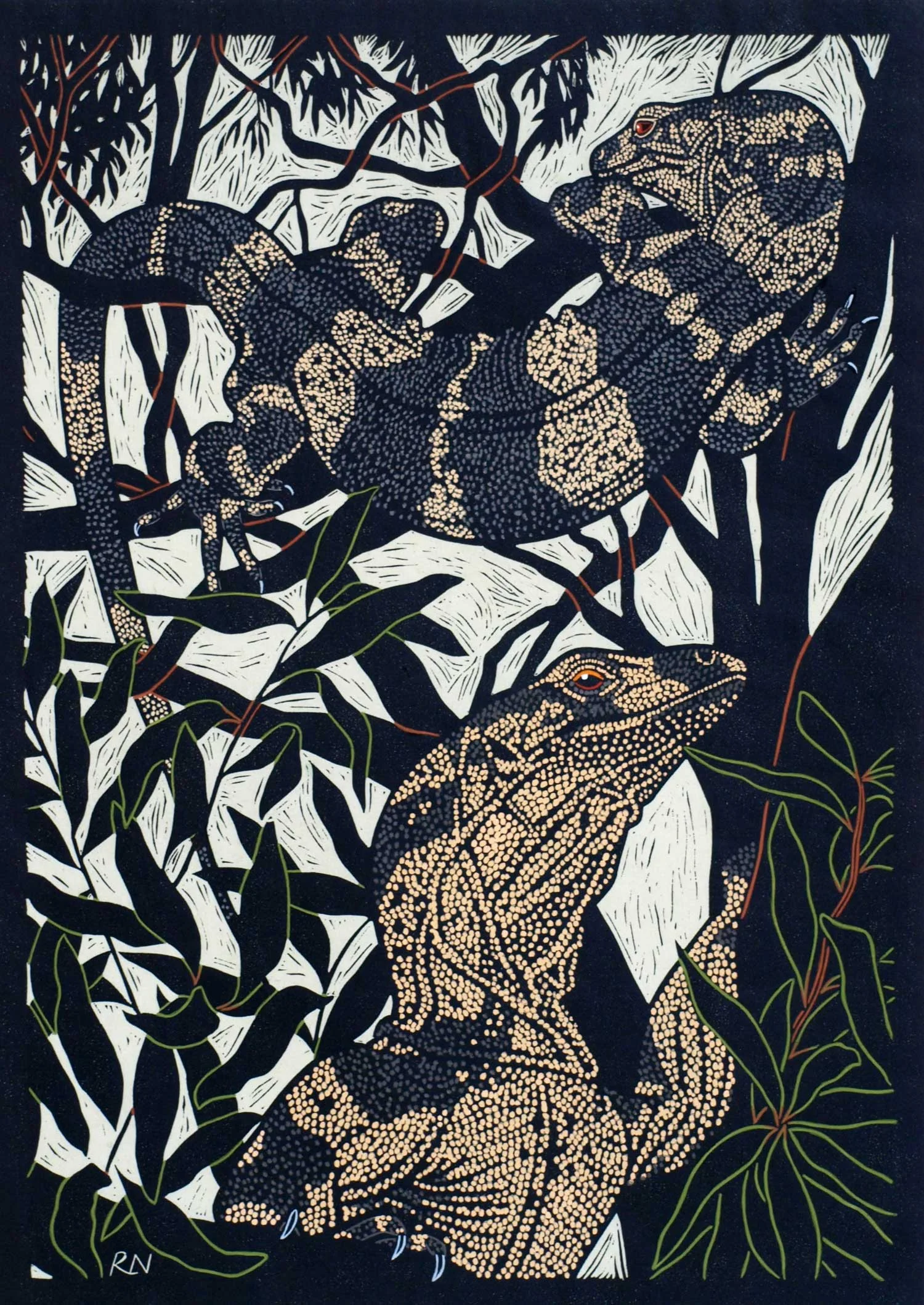 Linocuts of Australian Wildlife & Sea Life — Rachel Newling