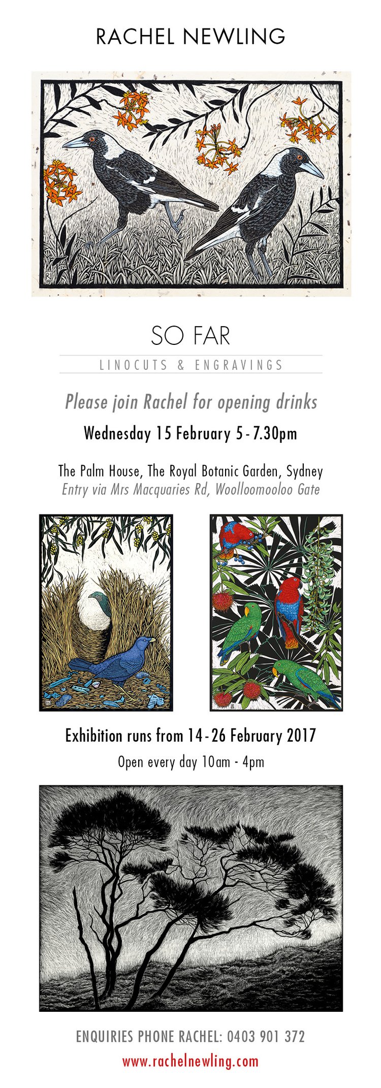 News about new artworks posted to Rachel Newling's website, linocuts ...