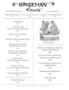 Dinner menu — Houseman Restaurant