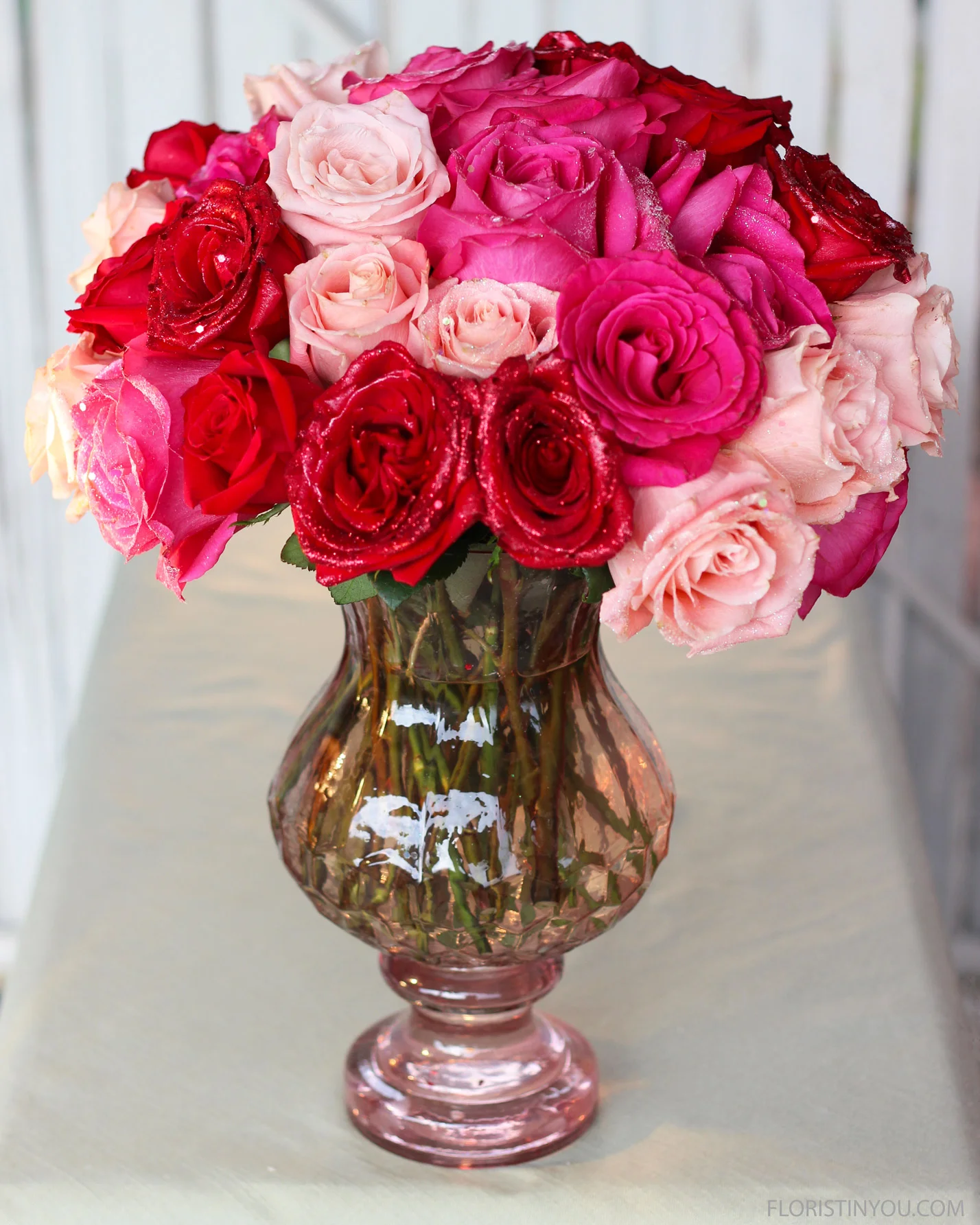 Valentine's Day Glitter Roses — floristinyou