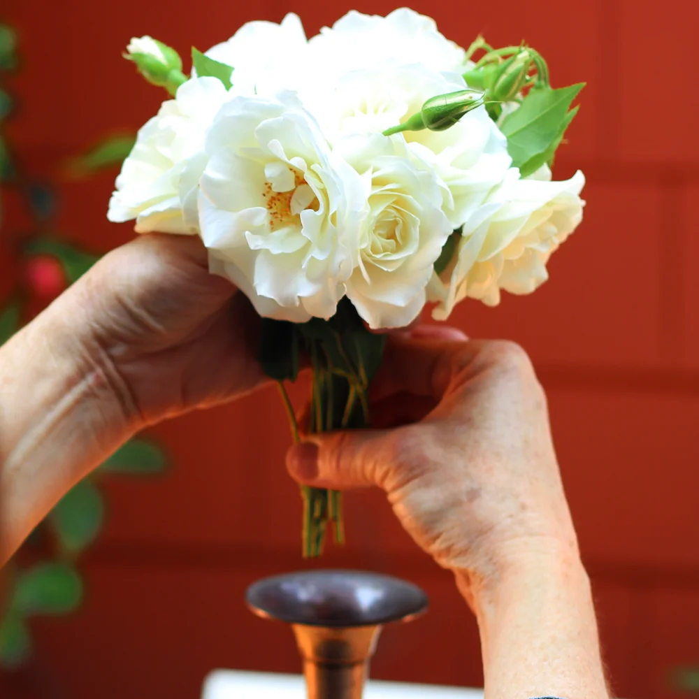 Antique Silver and Spray Roses — floristinyou