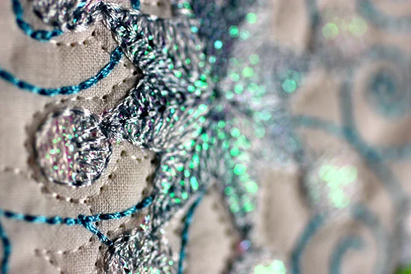Curly Snowday with Mylar — Purely Gates Embroidery