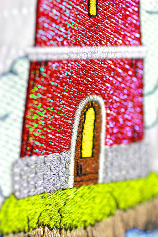Mylar Lighthouses — Purely Gates Embroidery