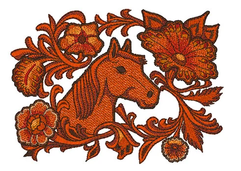 Mylar Western Flourish — Purely Gates Embroidery