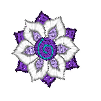 Mylar Floral Monogram 2 — Purely Gates Embroidery