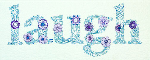 Mylar Floral Monogram 2 — Purely Gates Embroidery