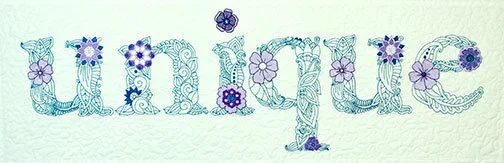 Mylar Floral Monogram 2 — Purely Gates Embroidery