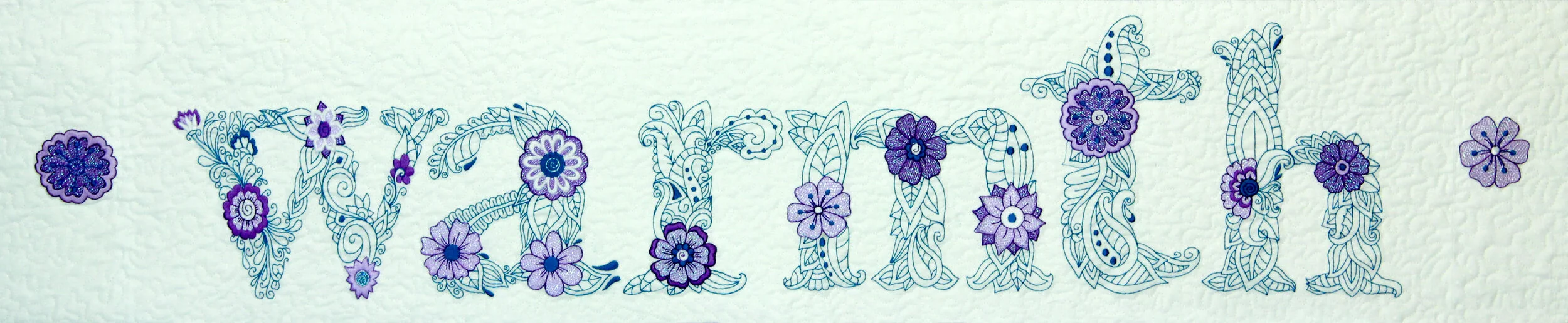 Mylar Floral Monogram 2 — Purely Gates Embroidery