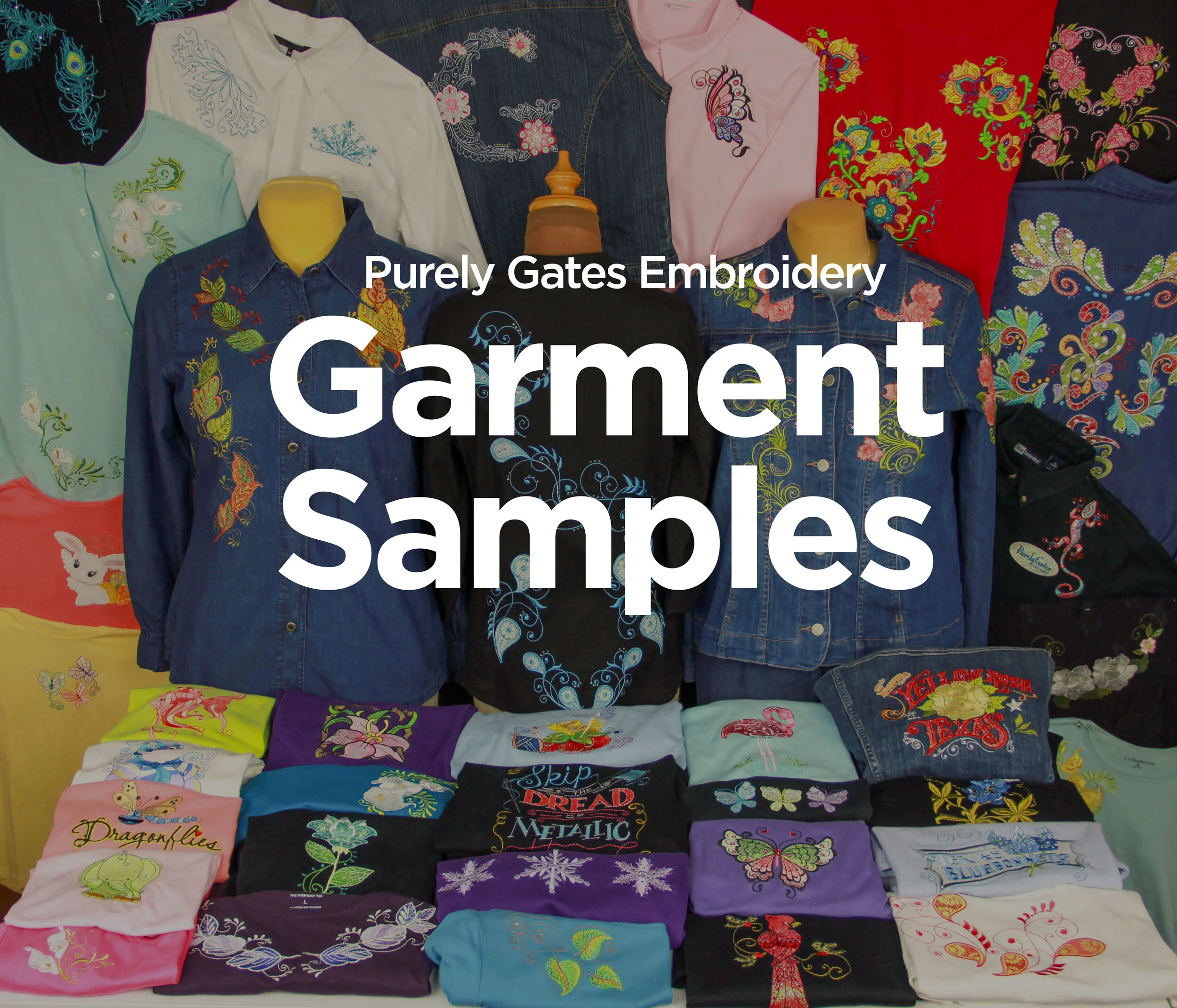Garment Samples — Purely Gates Embroidery