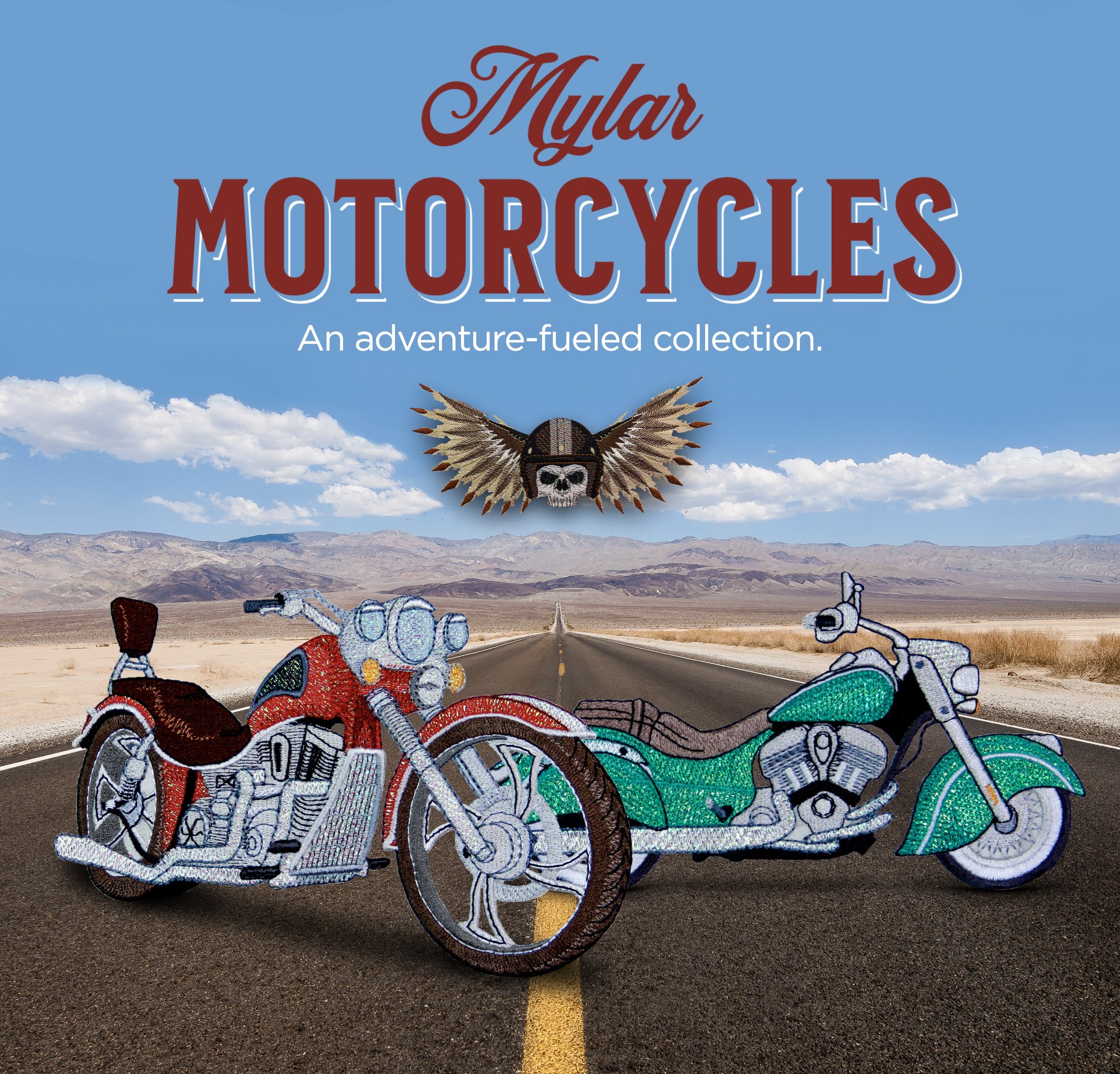 Mylar Motorcycles — Purely Gates Embroidery