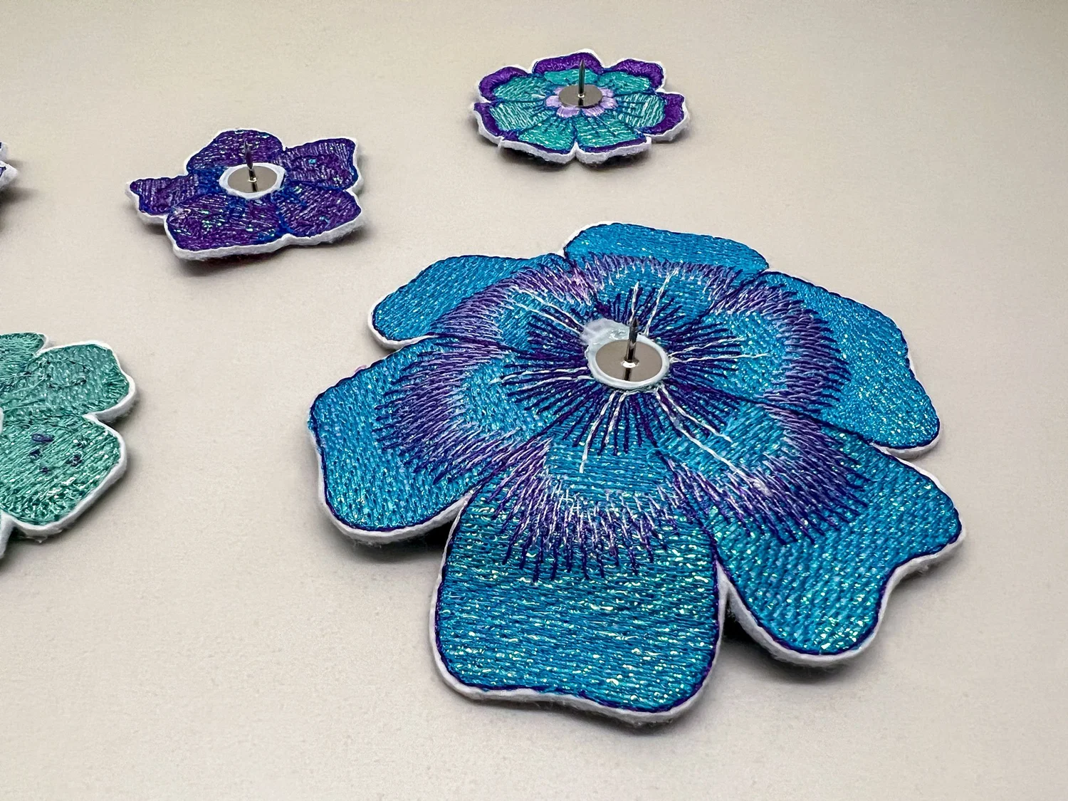 Mylar Fab Flowers — Purely Gates Embroidery