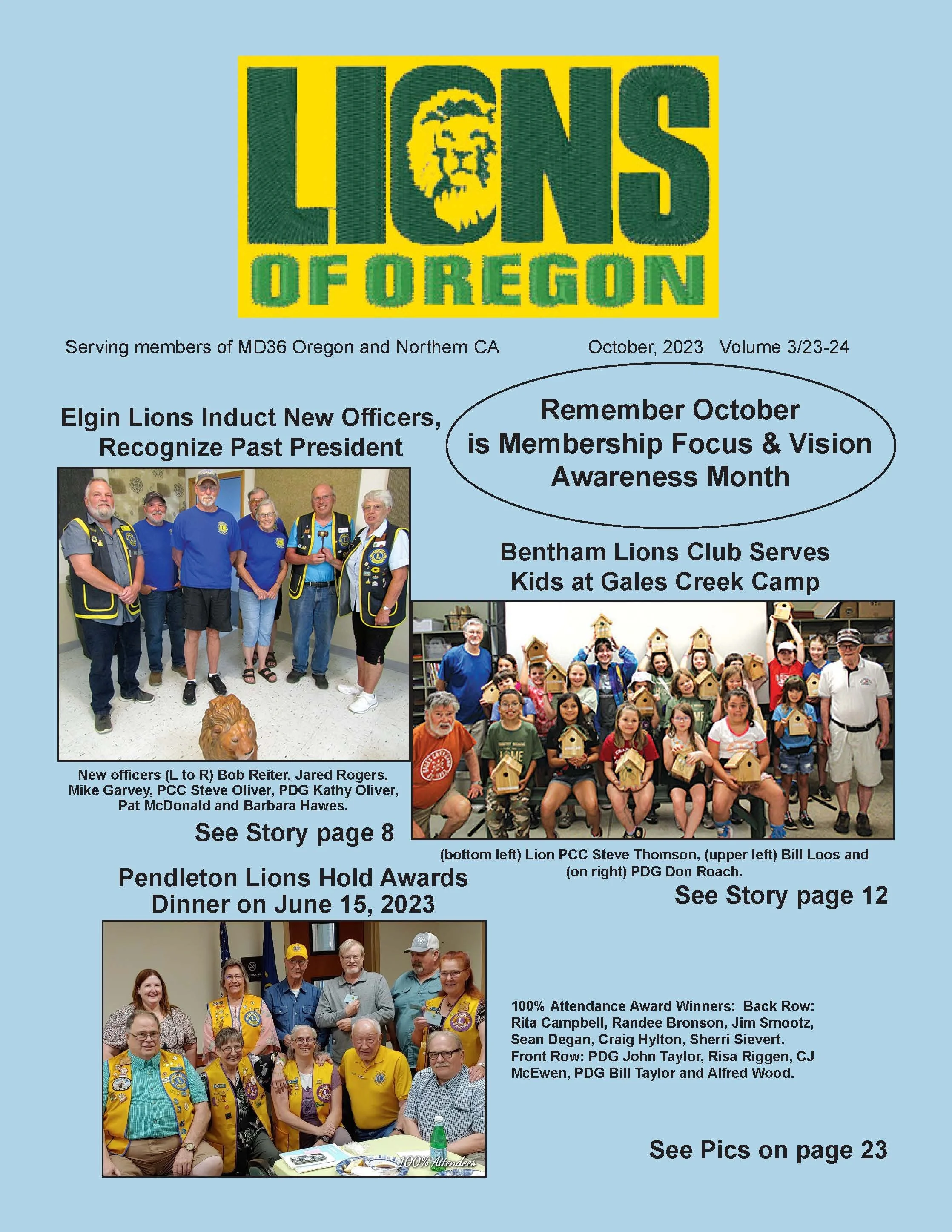 Oregon Lion Magazine — Lions Clubs of Multiple District 36, Oregon and ...