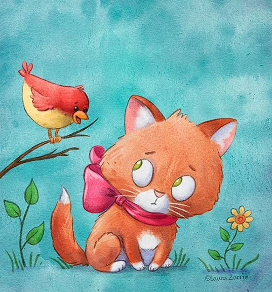 Illustrated Chicken Witch Brewing a Potion — Laura Zarrin Children's ...