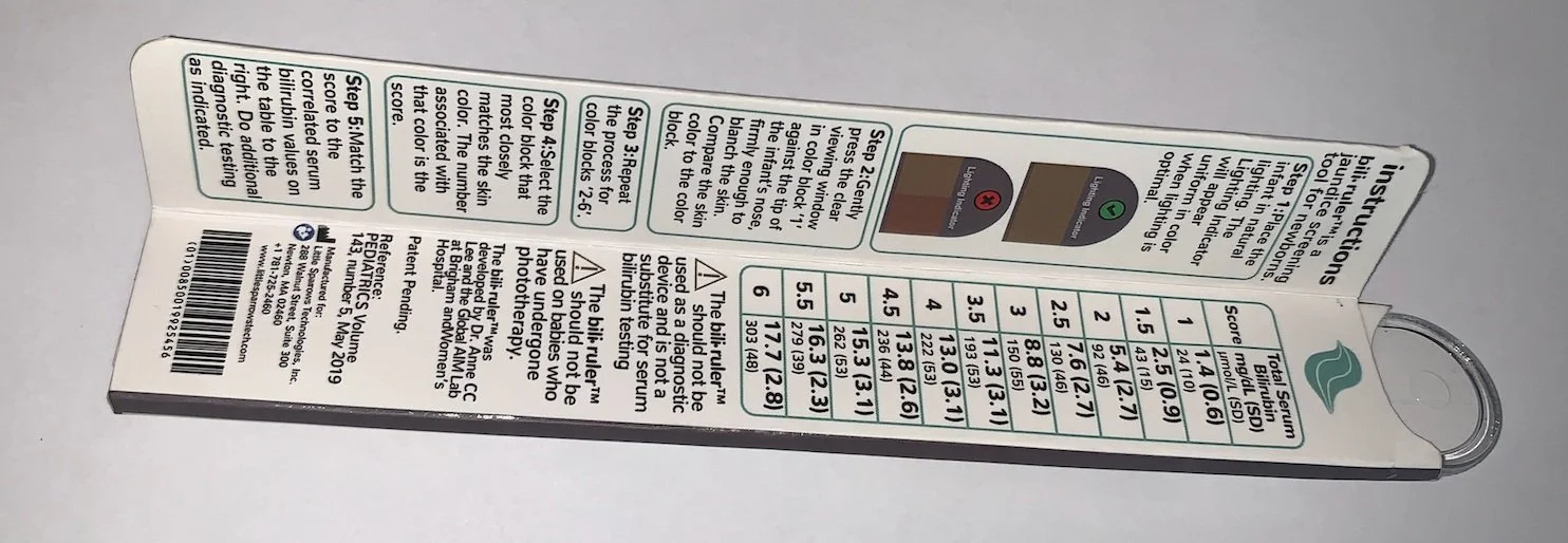 icterometer bili-ruler™ - Little Sparrows Technologies