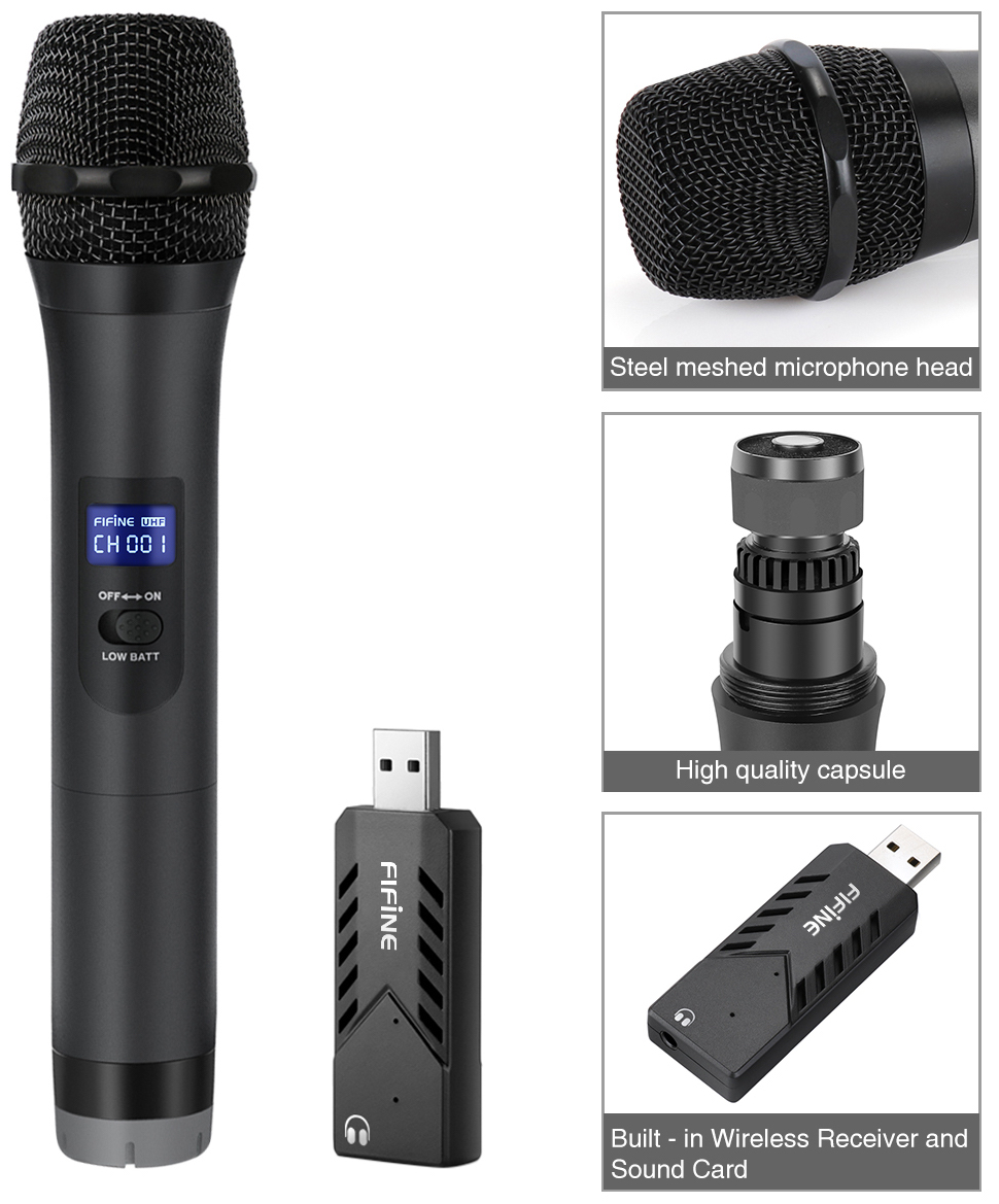 FiFine KO26 Wireless Hand-held Microphone Review — Replica Airguns Blog ...