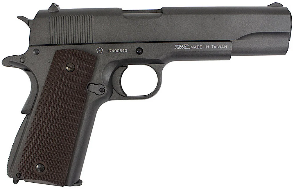 KWC M1911 CO2 Blowback Airsoft Pistol Table Top Review — Replica ...