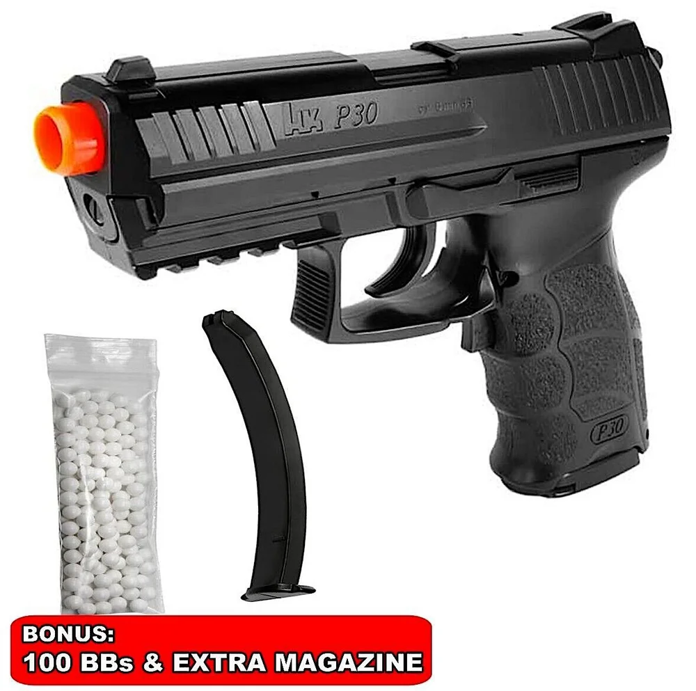 Umarex HK P30 AEG Full Auto Airsoft Pistol Table Top Review — Replica ...