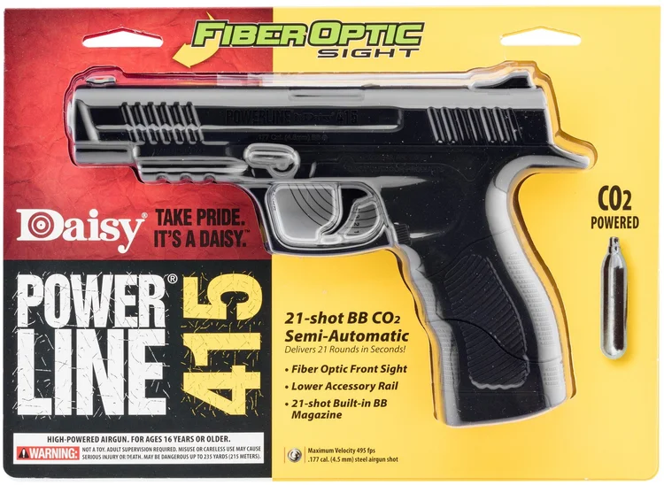 Daisy 415 Powerline CO2 BB Pistol Table Top Review — Replica Airguns ...