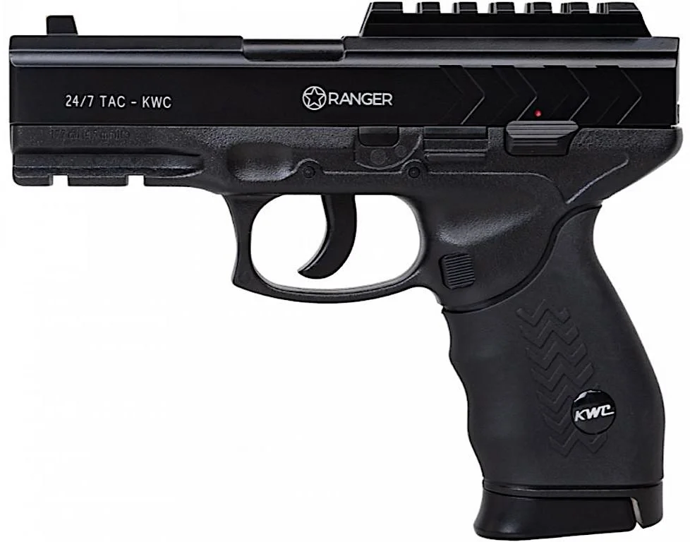 KWC 24/7 TAC Non-Blowback CO2 Pellet Pistol Table Top Review — Replica ...