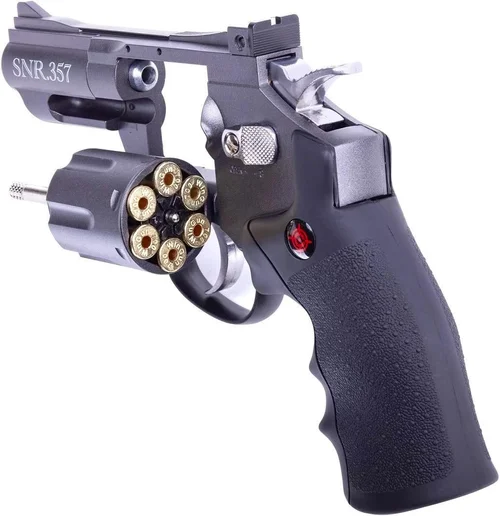 Crosman SNR357 CO2 Dual Ammo Revolver Table Top Review — Replica ...