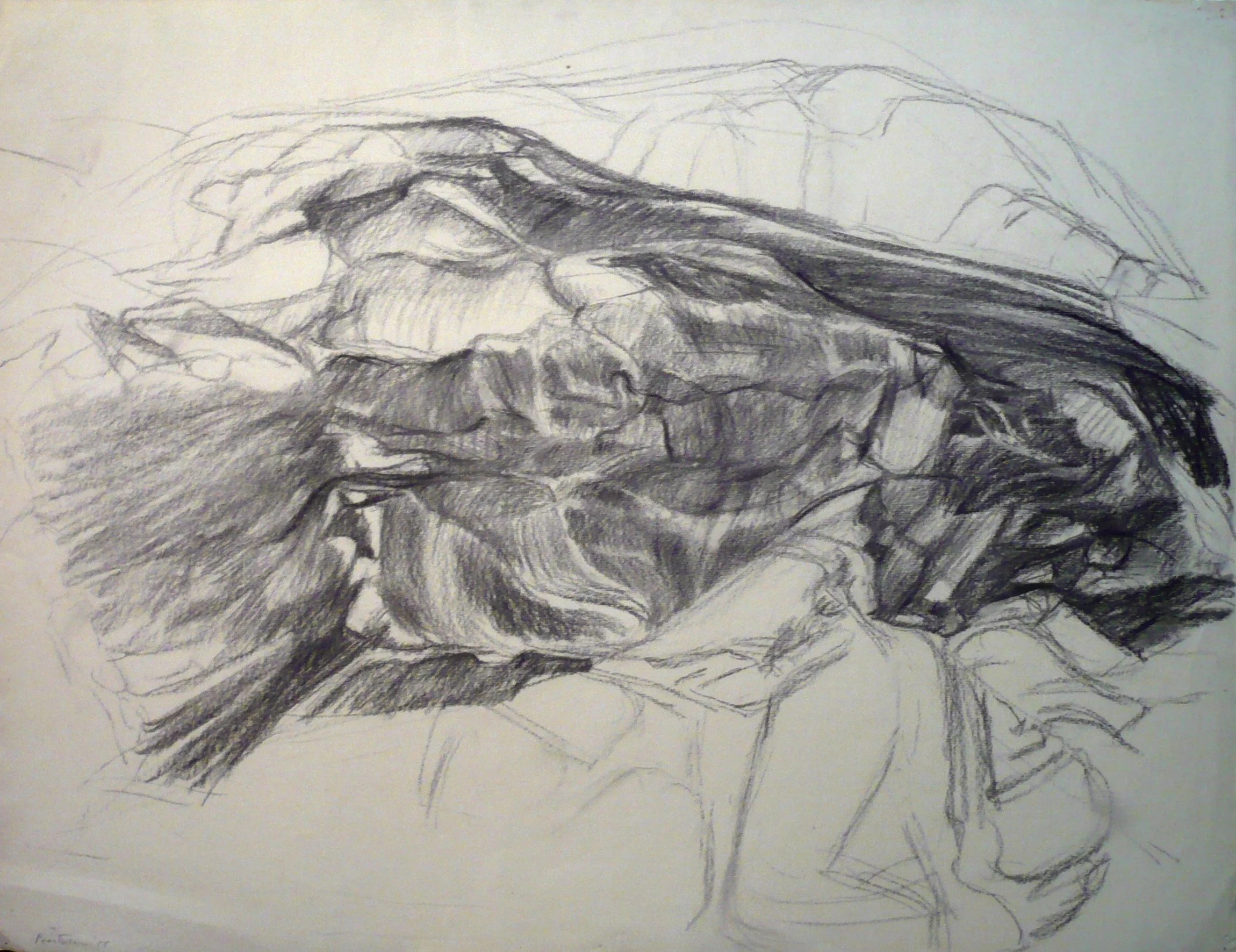 Philip Pearlstein Drawing