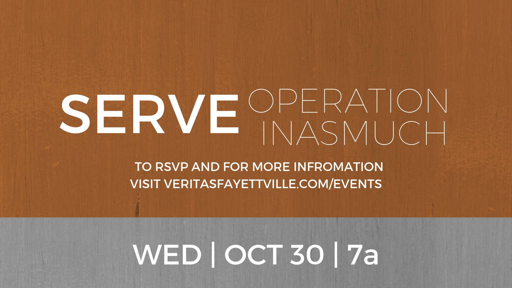 OPERATION INASMUCH BREAKFAST MINISTRY — VERITAS CHURCH | Fayetteville, NC