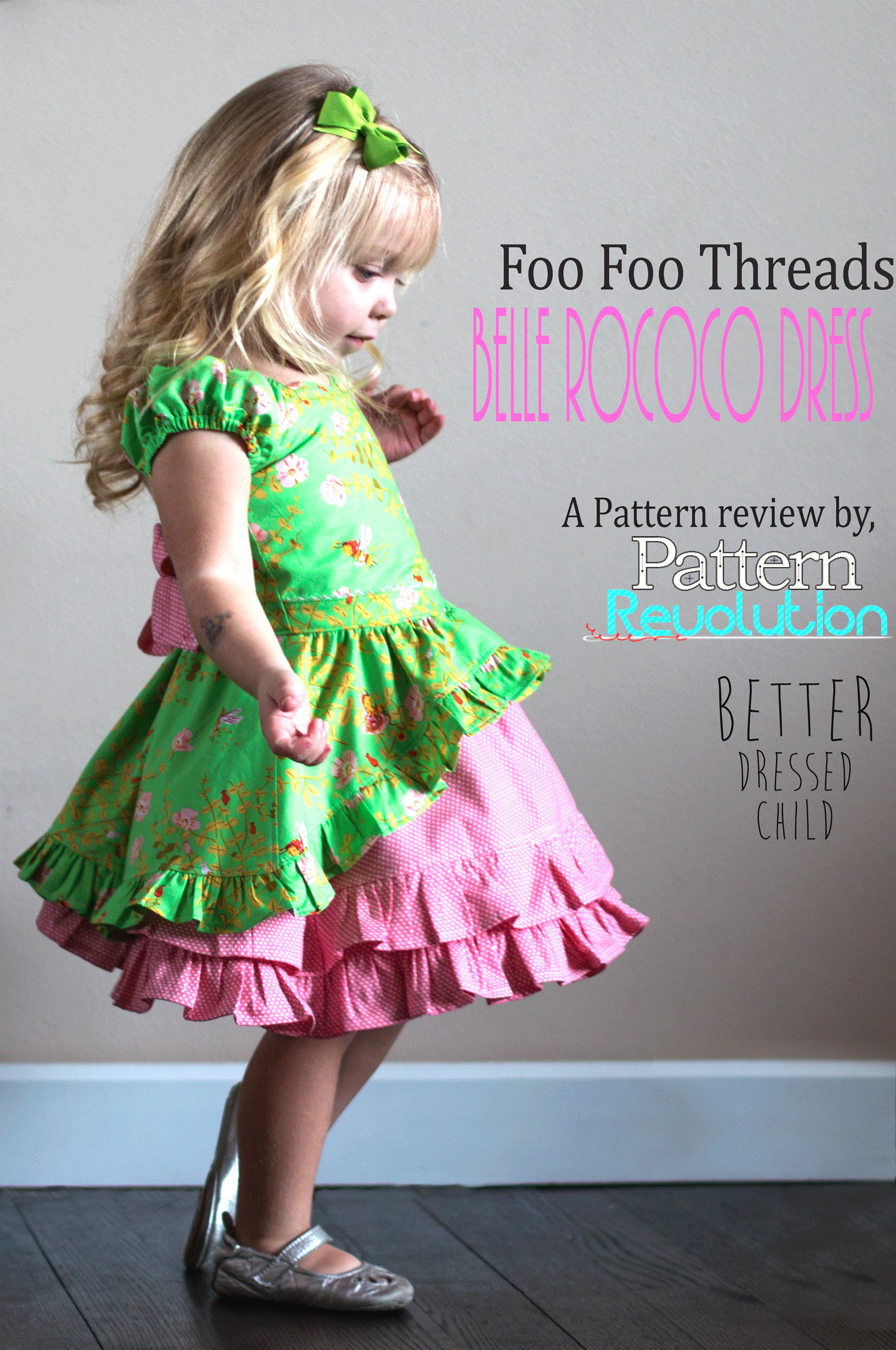 Belle Pink Dress Pattern