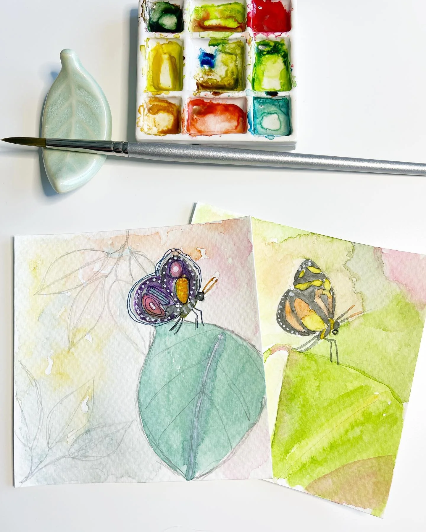 Continuous Line Drawings & Watercolor - a how to (video) — PopUpArtClasses