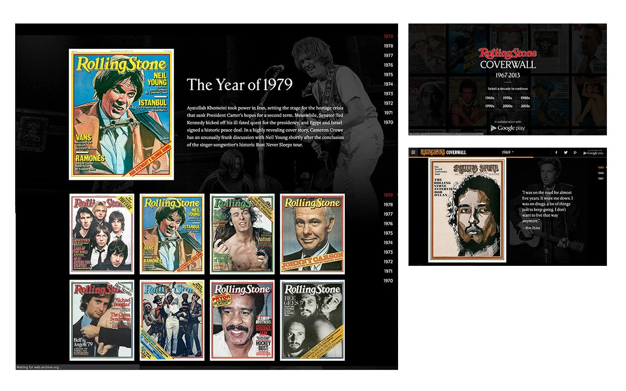 Rolling Stones Magazine Spread