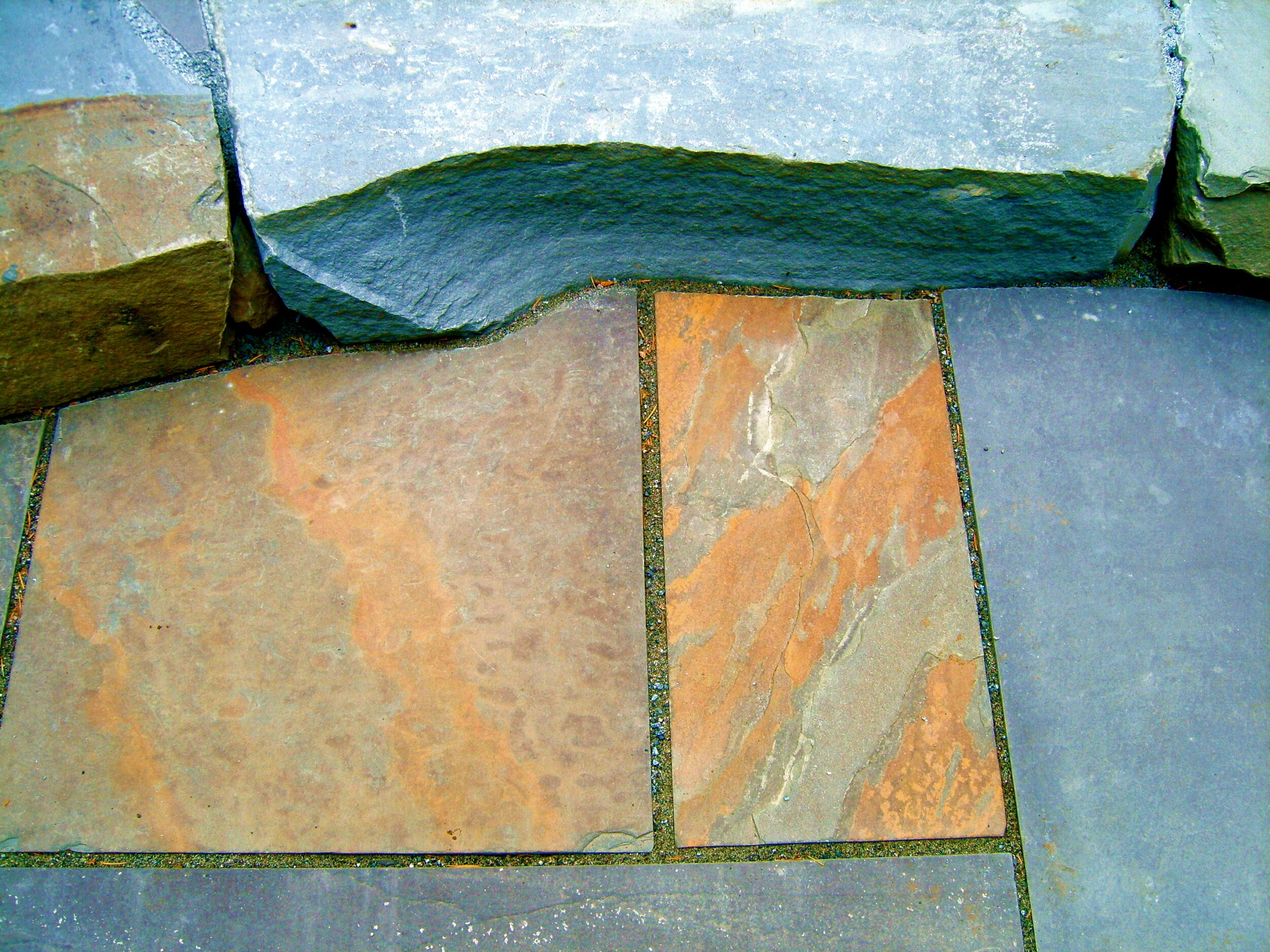 Natural stone patios, landings and walkways using the drystone method ...