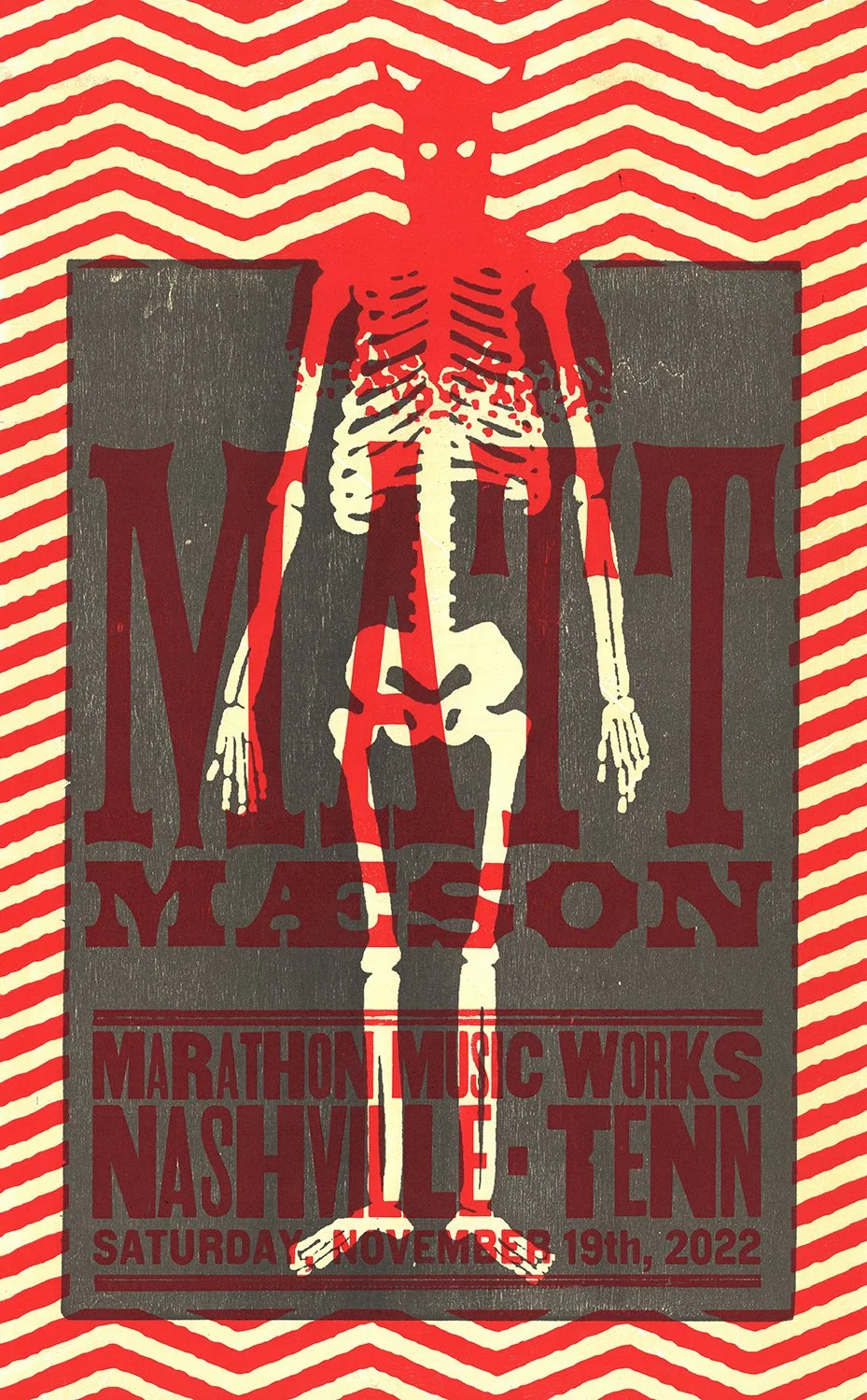 Matt Maeson (Nashville, TN) Show Poster — Brad Vetter Design
